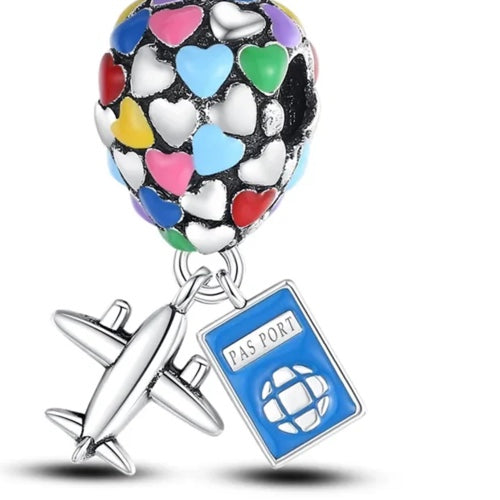 Charm Globo avion y pasaporte – FELIX Brazaletes y charms